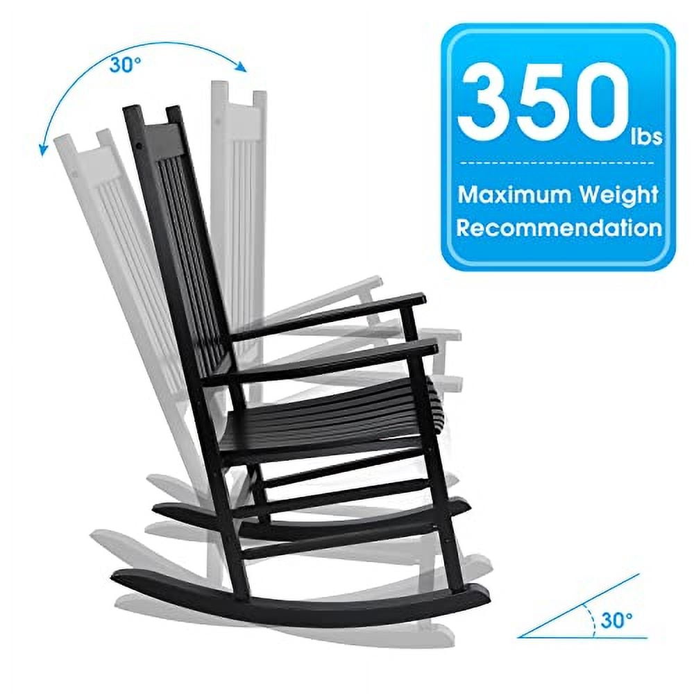 XINYUN Rocking Chair Wooden Frame Chair Indoor and Outdoor Fade ...