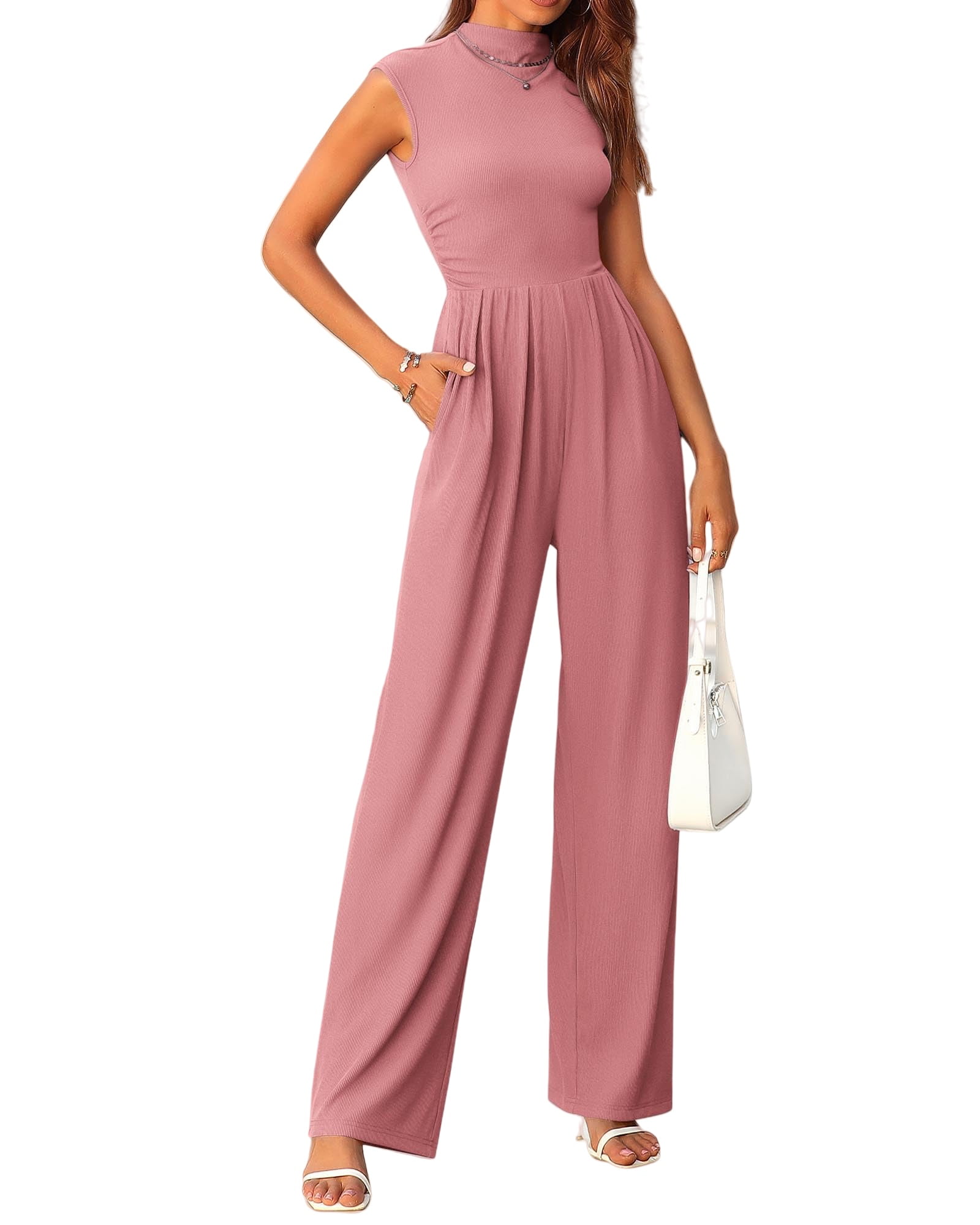 FreshPretty Womens Jumpsuit Dressy Casual Summer Outfits One Piece Cap ...