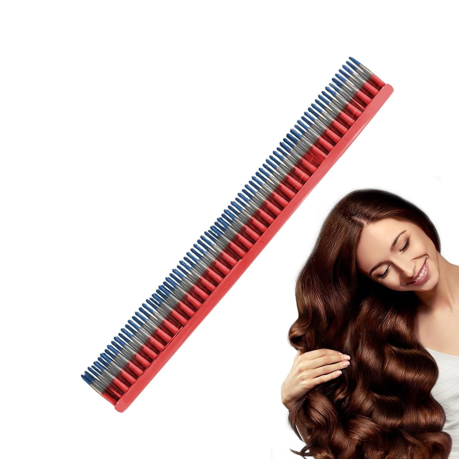 XIOP 3 Row Detangling Comb, Wide Tooth Curl Defining Brush, Styling ...