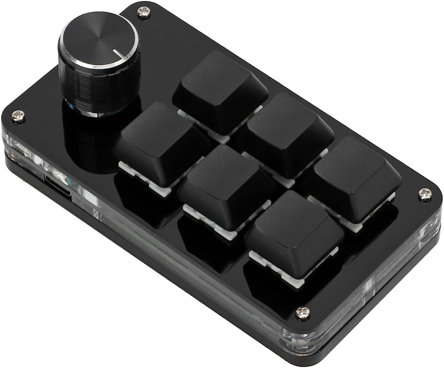 XIOP 6 Key Gaming Keyboard, Type C USB Wired Gaming Keypad with Knob ...