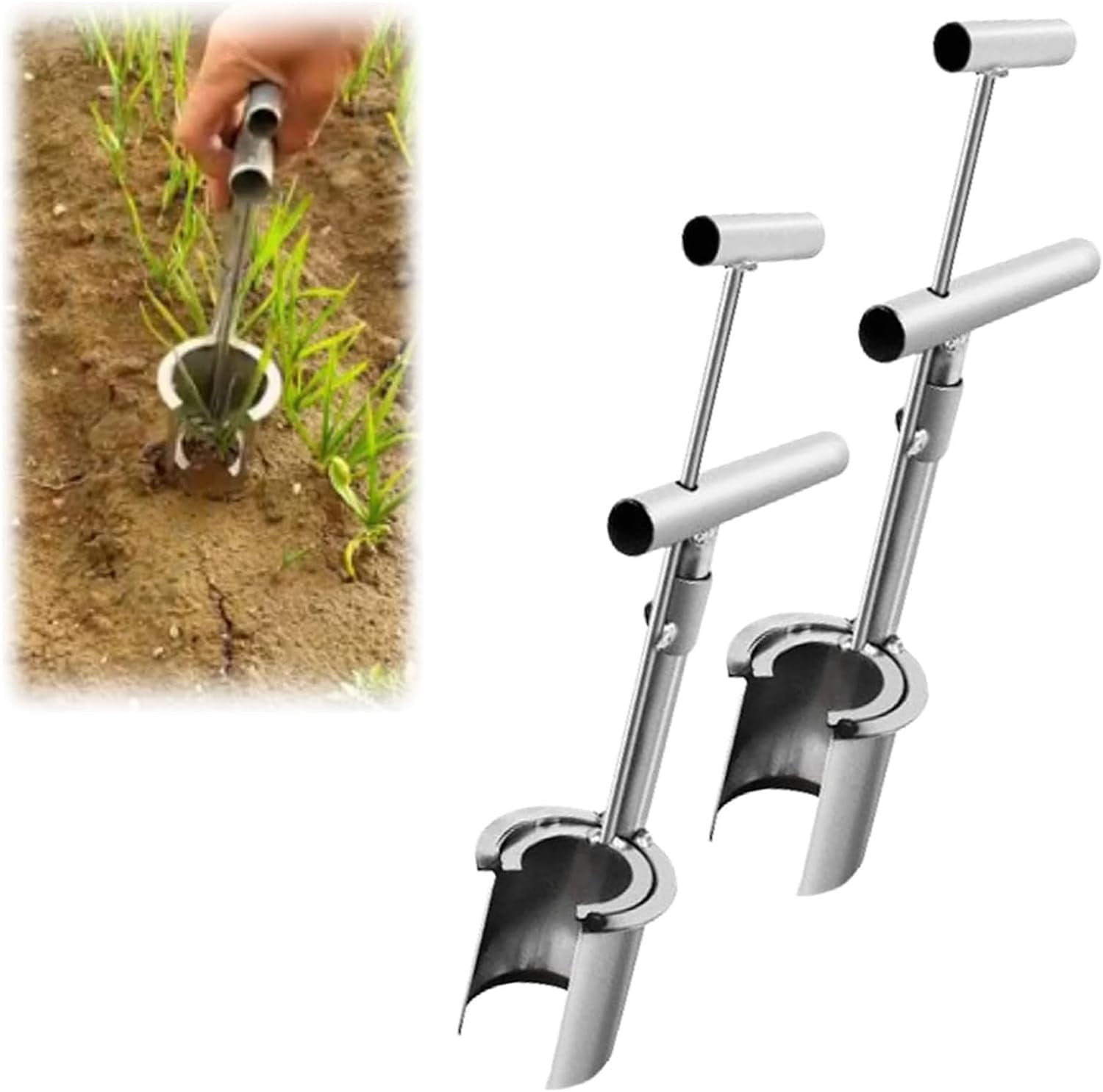 XIOP Bulb Planter Tool,Garden Barrel Transplanter,Plant and Fruit Tree ...