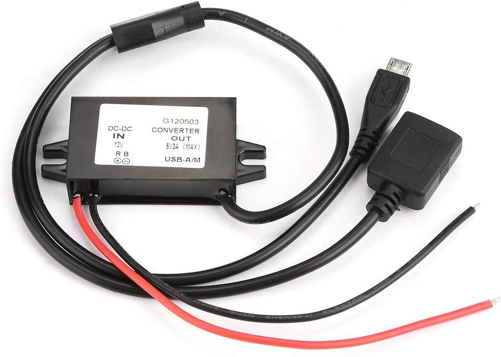 XIOP DcDc 12V to 5V 3A UsbA/M 12V to 5V Step Down Converter, L25-204Y ...