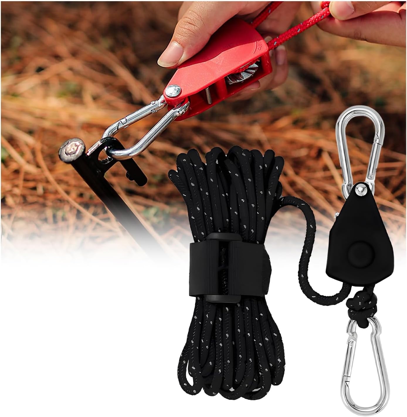 XIOP Portable Adjustable Fix Tent High Strength Fast Release Pulley ...