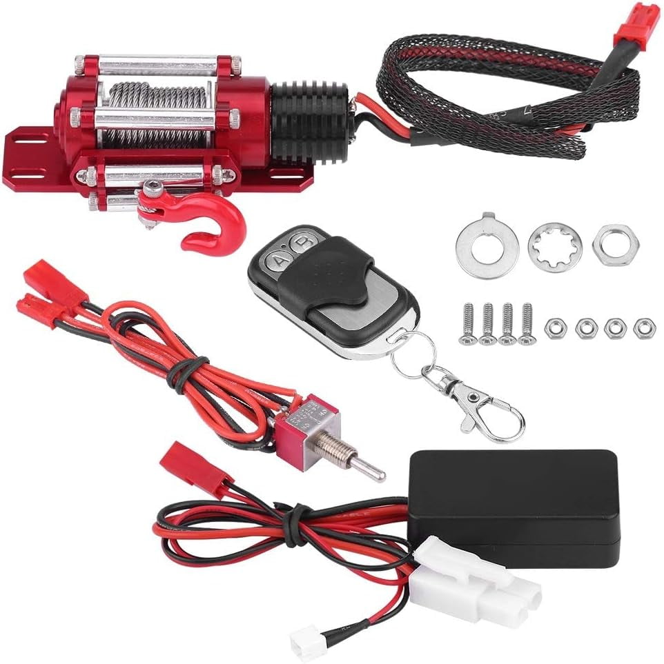 XIOP RC Winch, Electric Winch 1/10 Scale RC Model Vehicle Crawler Car ...