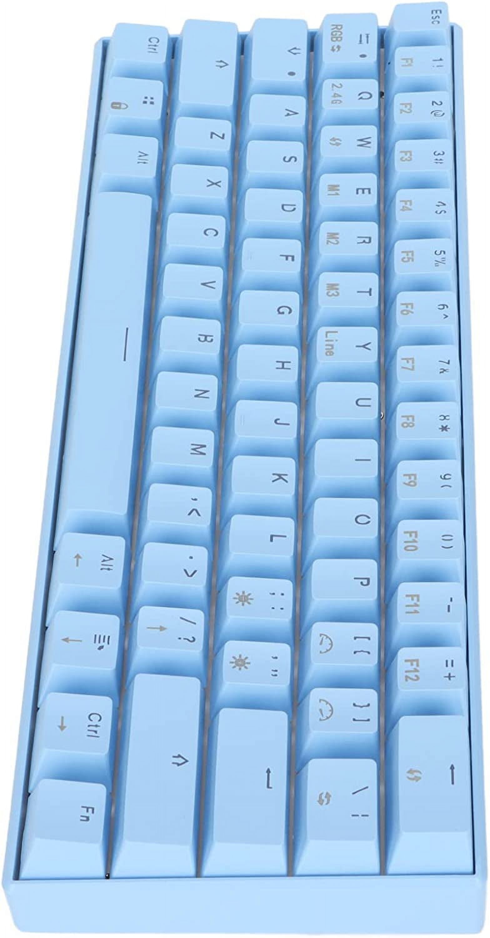 XIOP RGB Mechanical Gaming Keyboard, Backlit Keys, 61 Keys, 2.4G ...