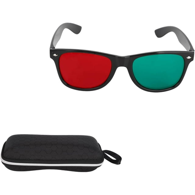 Xiop Red Green Glasses Vision Training Eyeglasses For Amblyopia Exotropia Can Adapt To 4 Hole