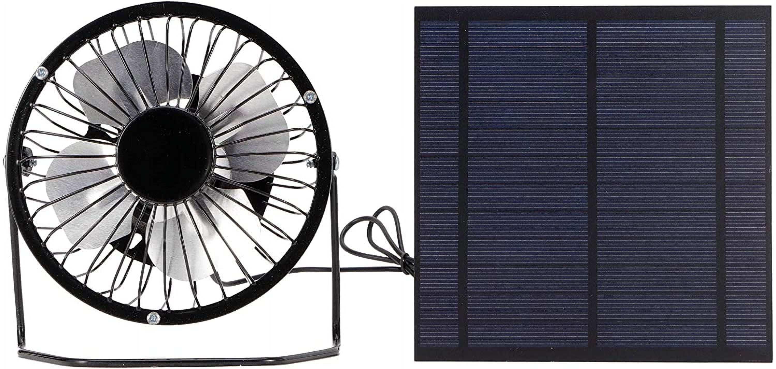 XIOP Solar Powered Fan, 5W Cooling Fan with Mini Solar Panel Mini ...
