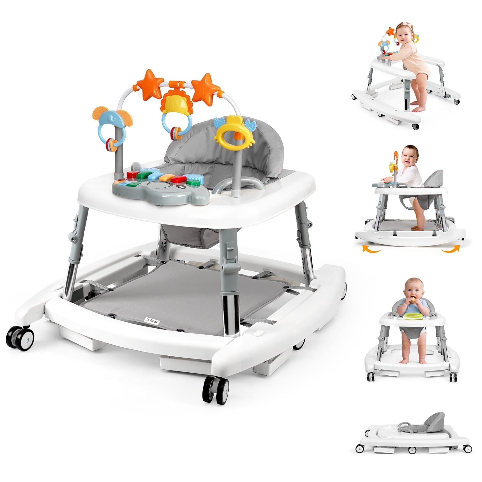 XIOYIG 5 in 1 Baby Walker, Music and Lights Walker for Baby Boy Girls 6 ...