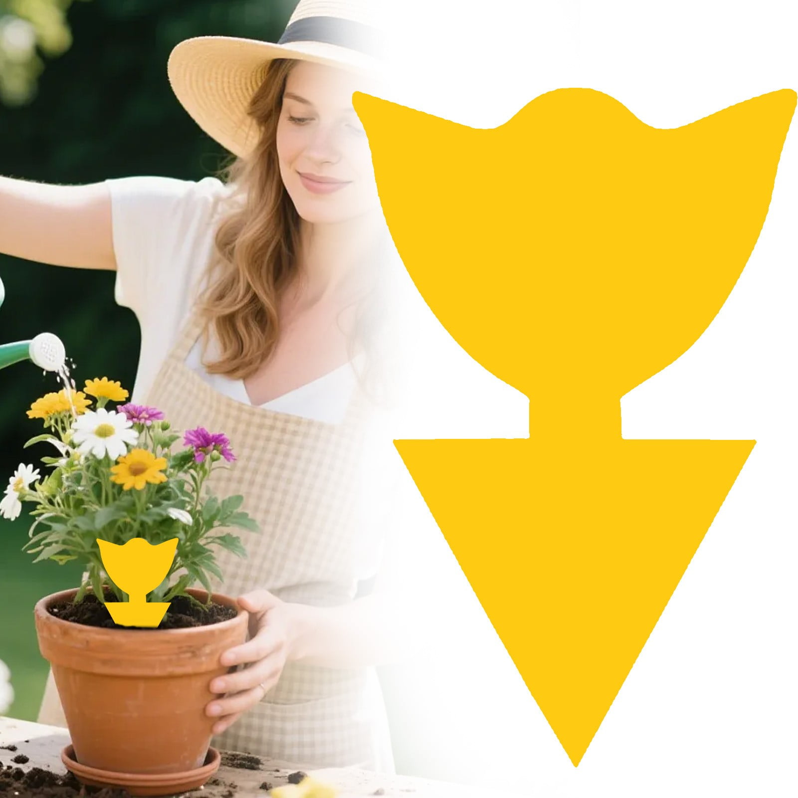 XIPYYKM 1 Pack Flying Insect Trap for Plants – Yellow Sticky Traps for ...