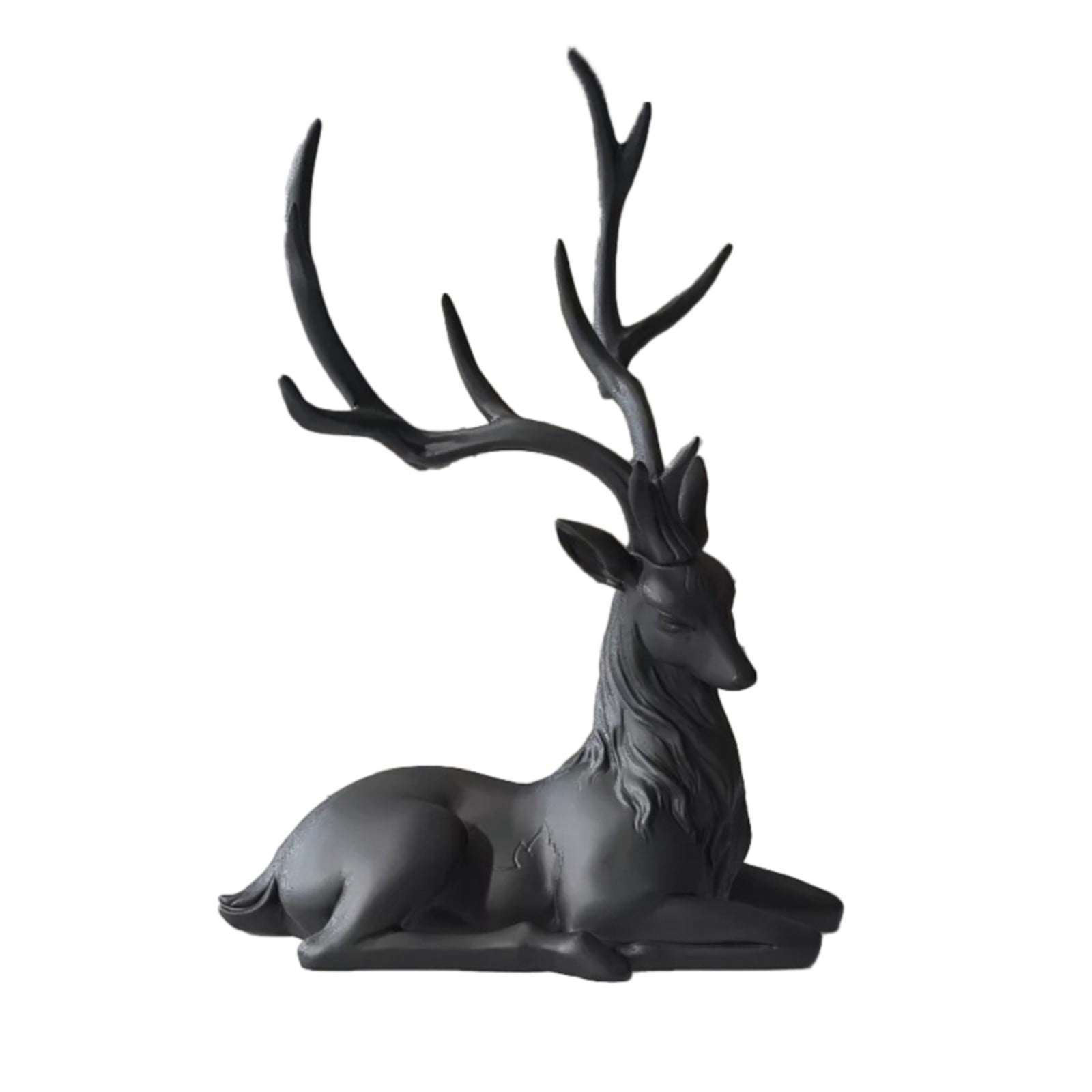 XIPYYKM 1 Pcs Christmas Resin Sitting Standing Deer Statue Reindeer ...