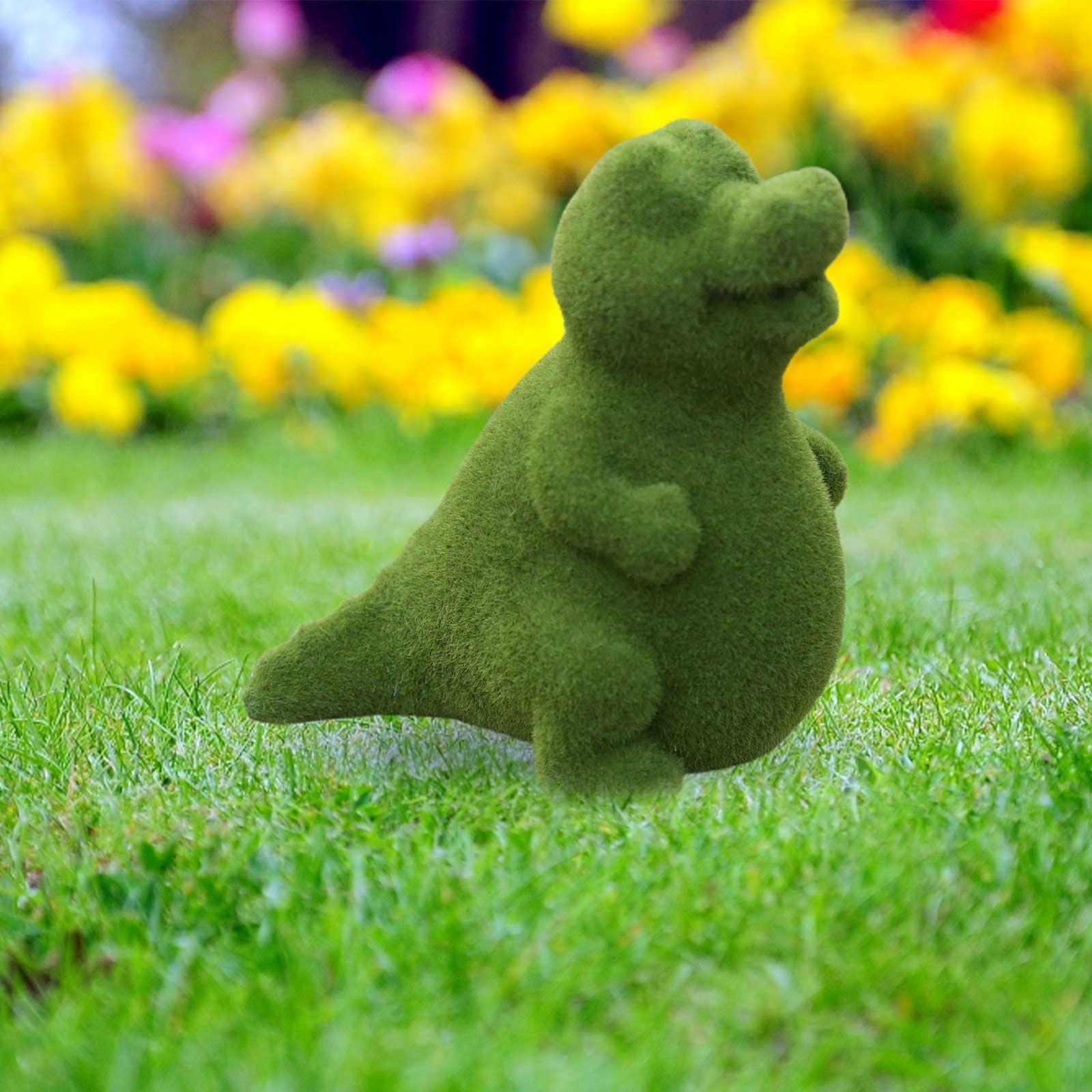 XIPYYKM Decorative Peeing Dog Topiary Green Simulation Flocking Puppy ...