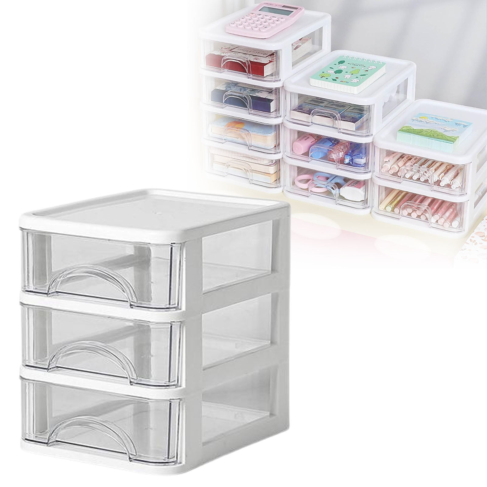 XIPYYKM Plastic Kitchen Pantry Stackable Storage Organizer Container ...