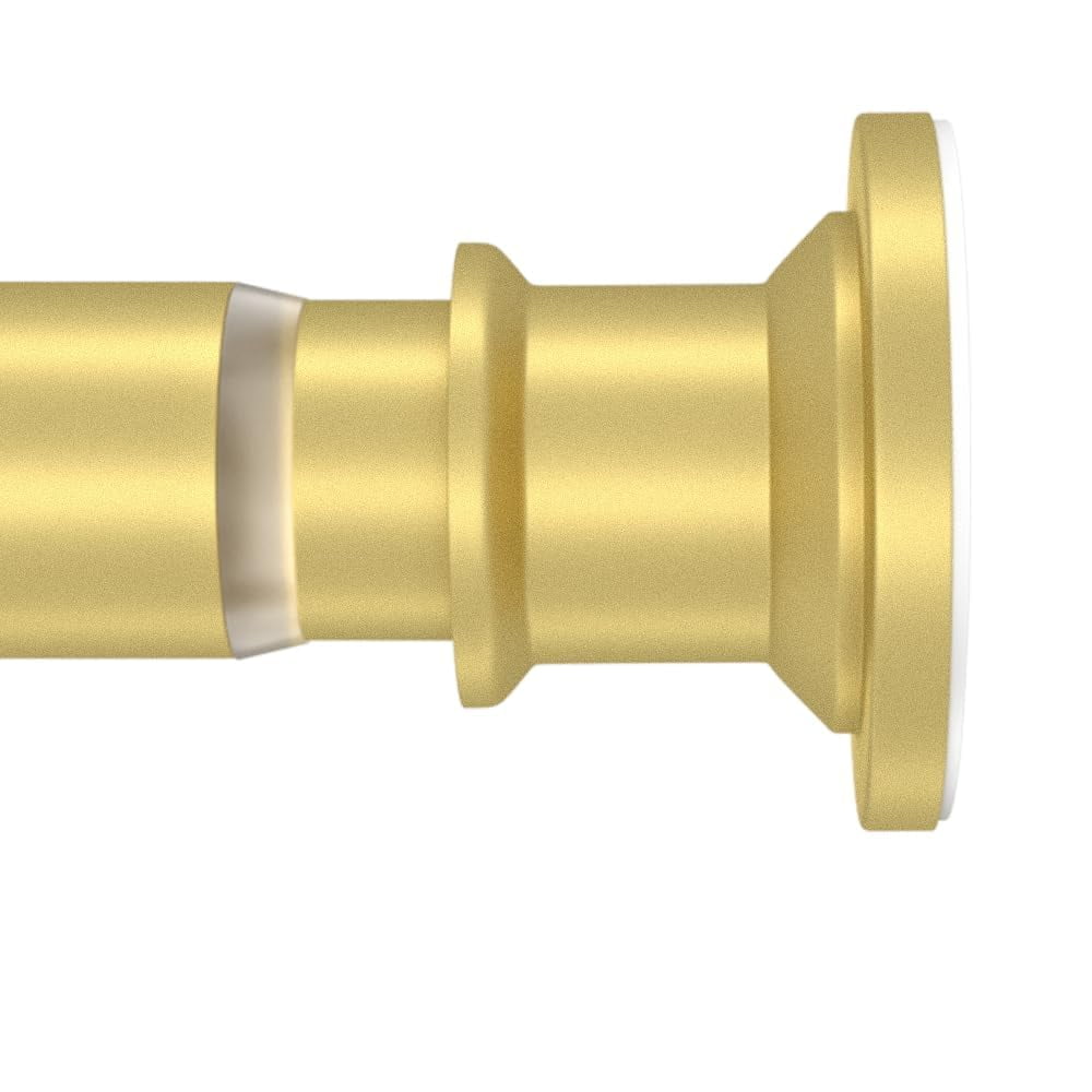 XIQIYY Gold Small Tension Rod 18-32 Inch Short Shower Curtain Rod No ...