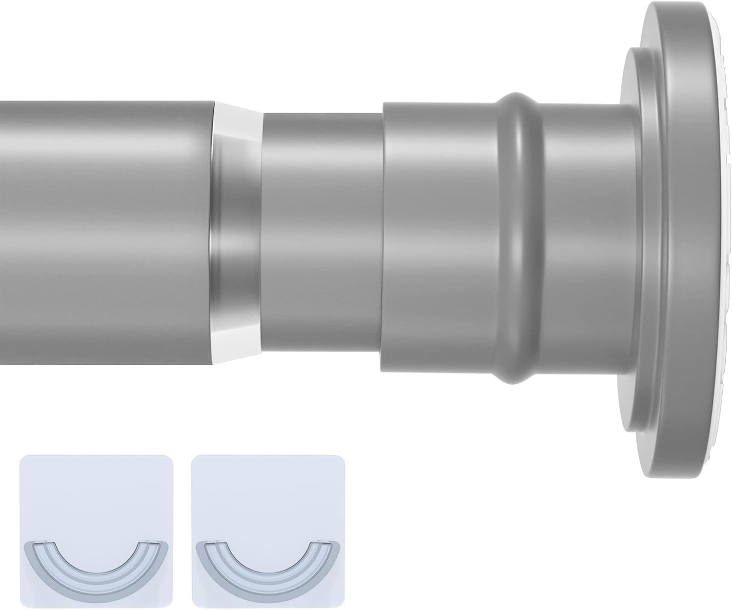 XIQIYY Small Shower Rod 18 to 32 Inches Grey Short Shower Curtain Rod ...