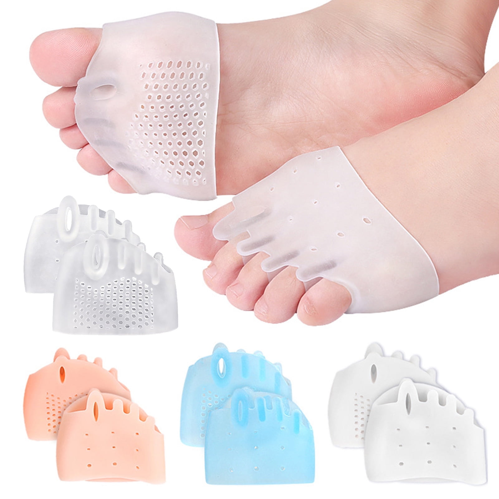XIRQI 1 Pair Silicone Toe Separators for Women Supportive Toe Spacers ...