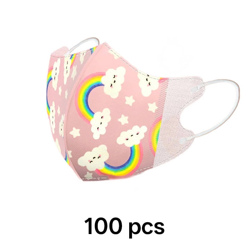 XIRQI 100Pcs Face Mask,Three-Layer Protection Structure N95 Mask,3D ...