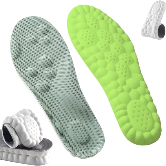 XIRQI 2026 New Insoles for Men Women, 4D Memory Foam Cloud Shoe ...