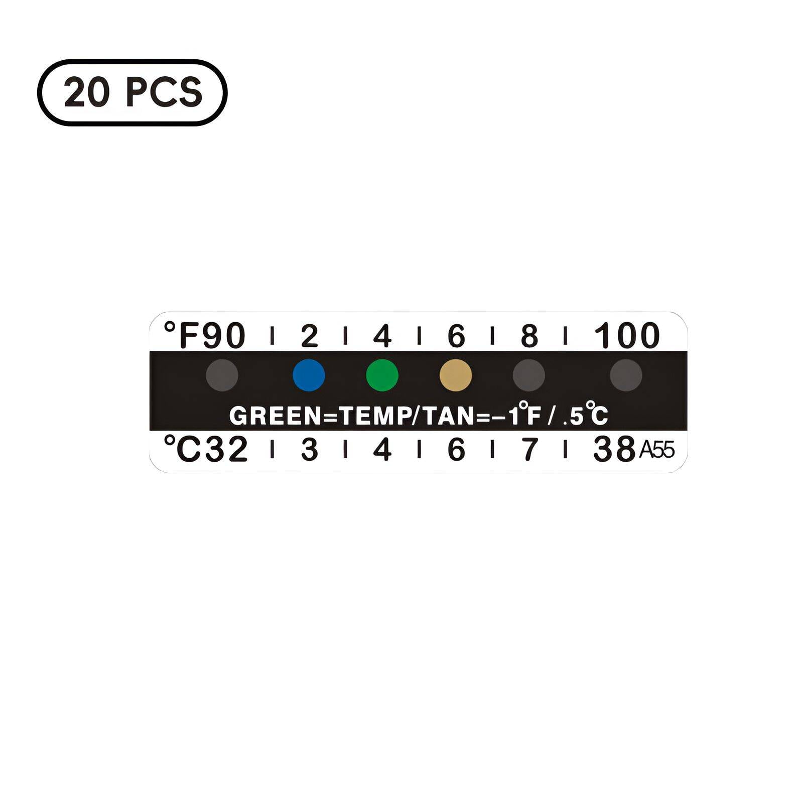 XIRQI 20Pcs Urine Temperature Strips Stick,Mercury-Free Design Temporal ...