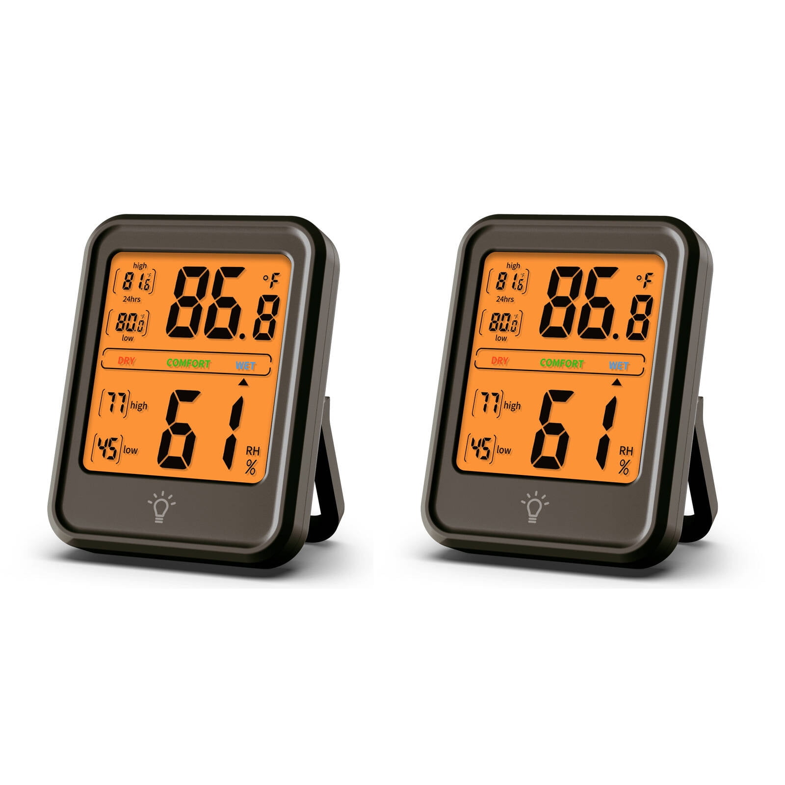 XIRQI 2Pcs Indoor Outdoor Thermometer Wireless Simple and Elegant ...