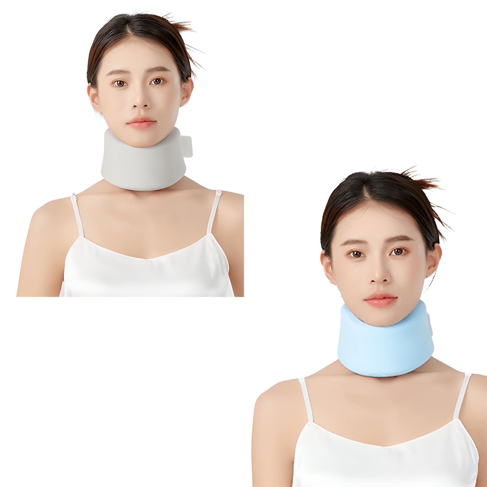 XIRQI 2Pcs Neck Brace,Cervical Cushion Migraine Relief,Head Stabilizer ...