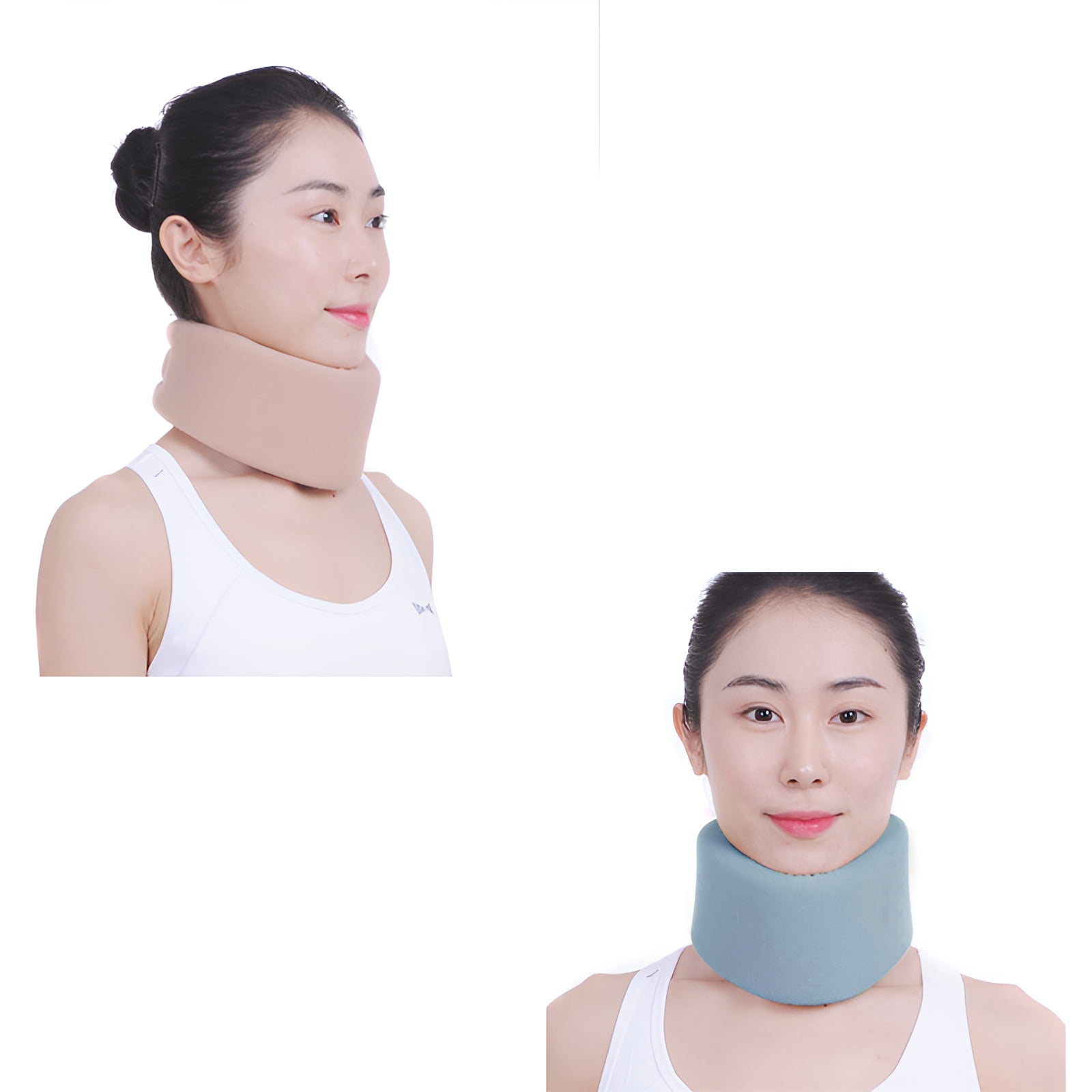 XIRQI 2Pcs Neck Brace,Cervical Pillow Cervical Neck Traction Device ...