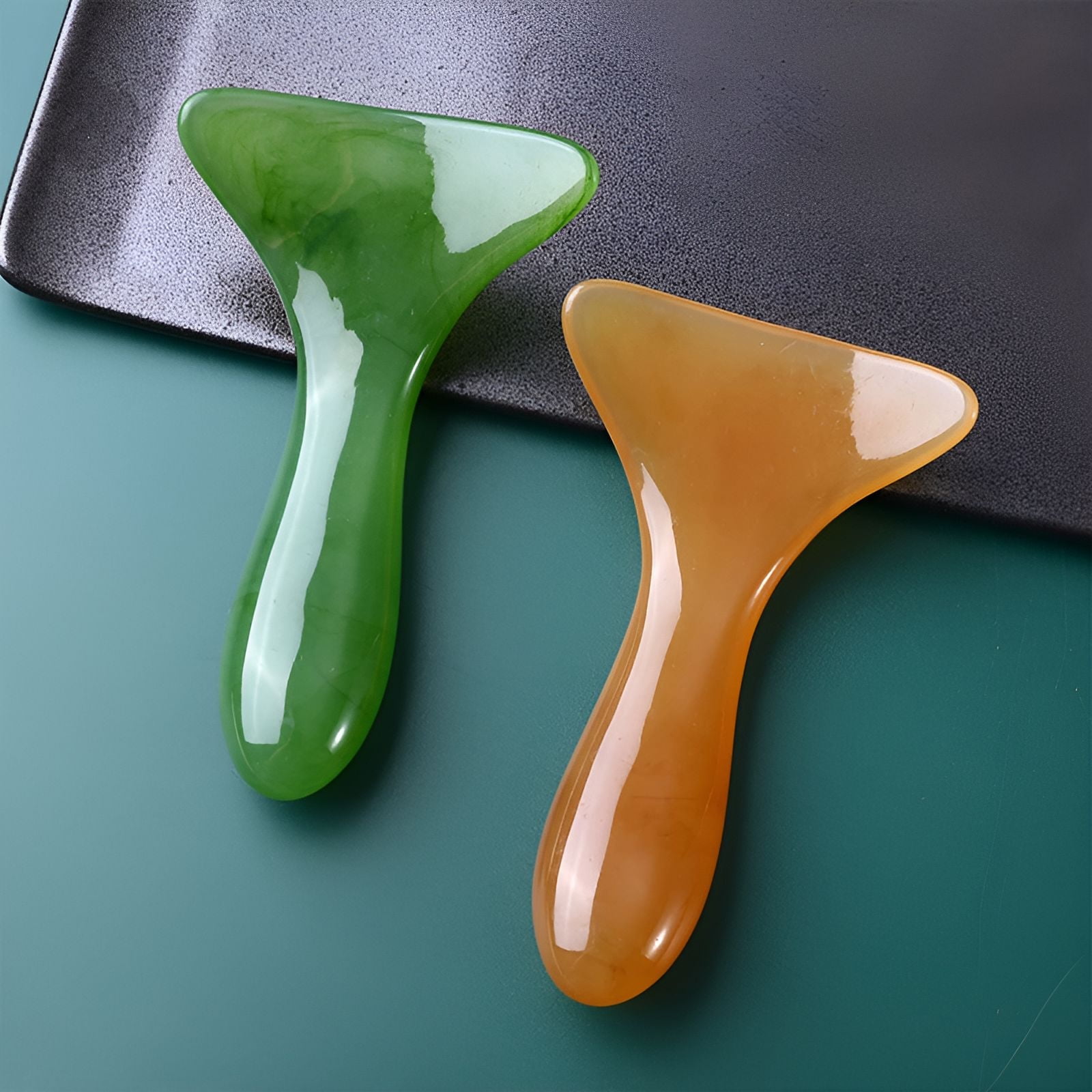 XIRQI 2Pcs Scraping,V-Shape Face Contouring Face Massager Tool,Easy-To ...