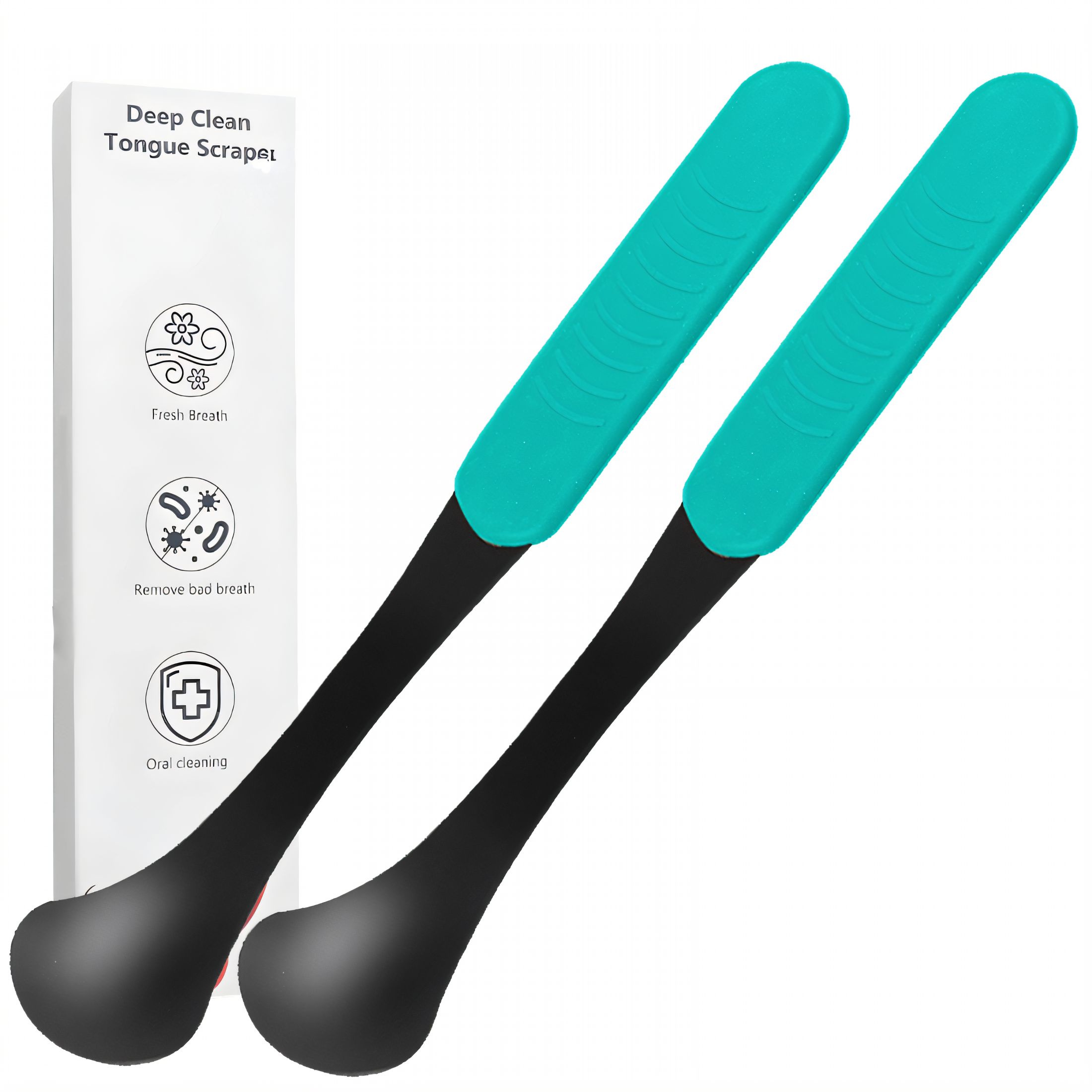 XIRQI 2Pcs Tongue Scraper for Adults,Anti Slip Handle Metal Tongue ...