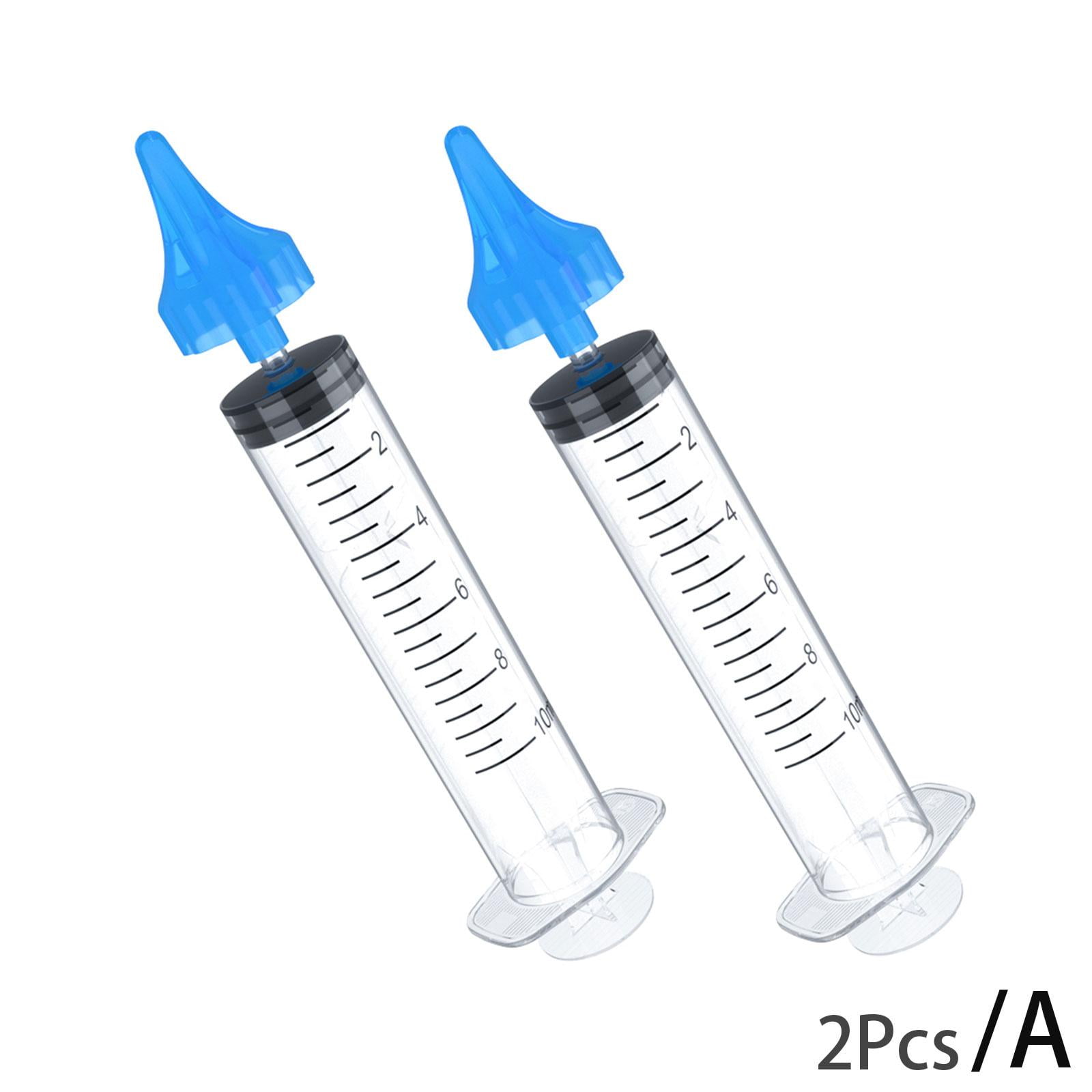 2X Ear Wax Removal Syringe Ear Wax Cleaner Rinse Irrigator Tool Adult ...