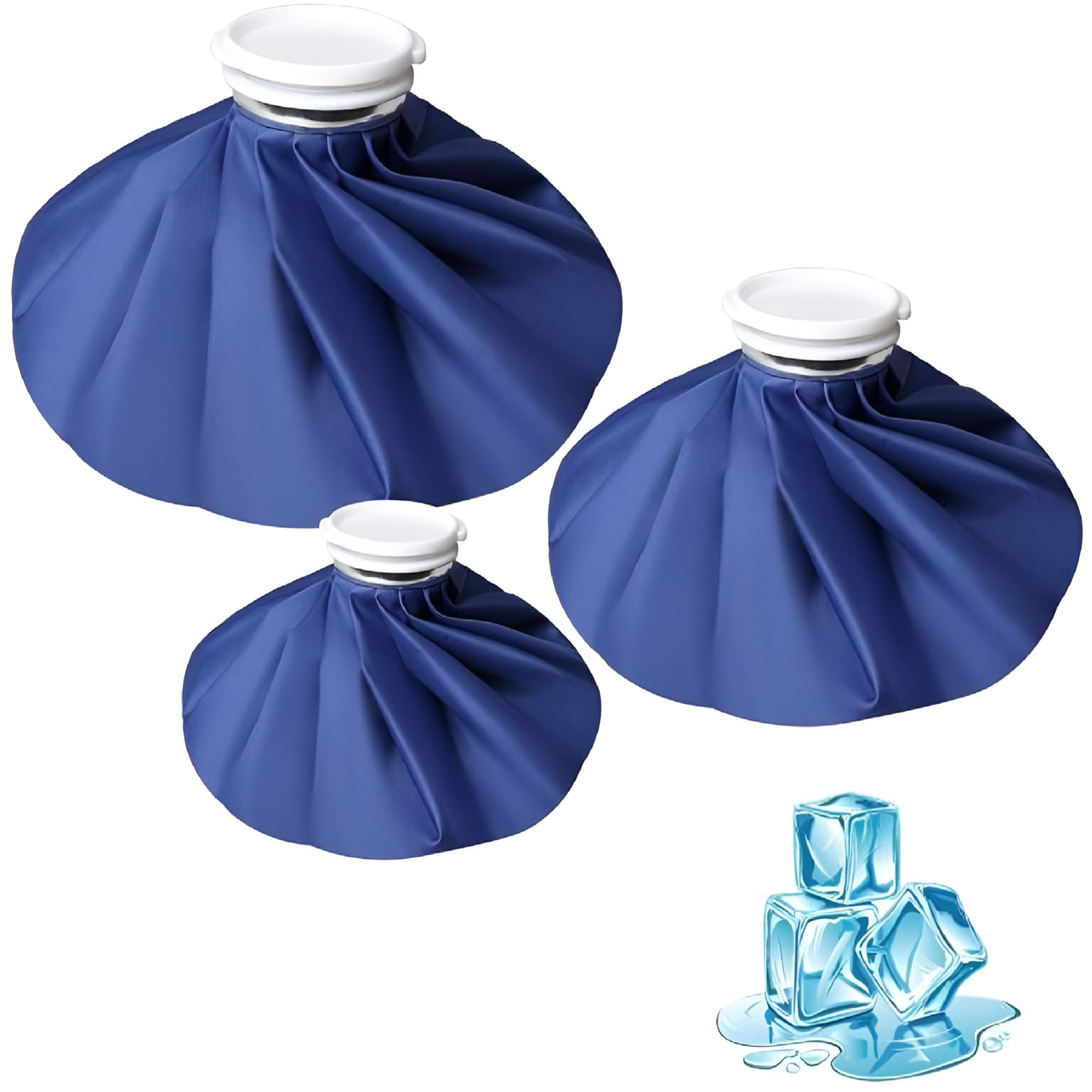 XIRQI 3 Pack Reusable Ice Bags,Portable First Aid Ice Bag Water ...