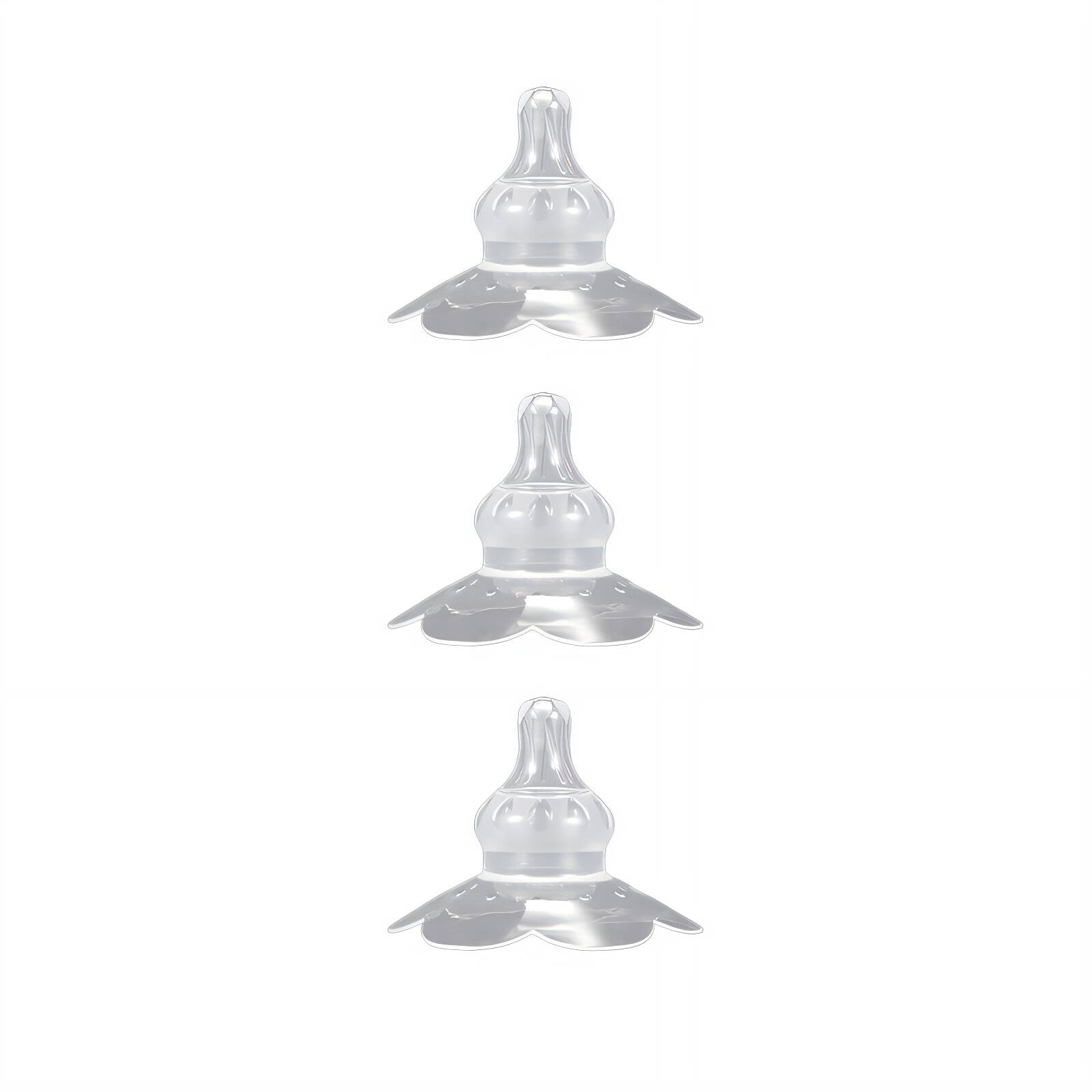 XIRQI 3 Pcs Nipple Shields for Breastfeeding Newborn,Suitable for Sucking Difficulties Or Flat ...