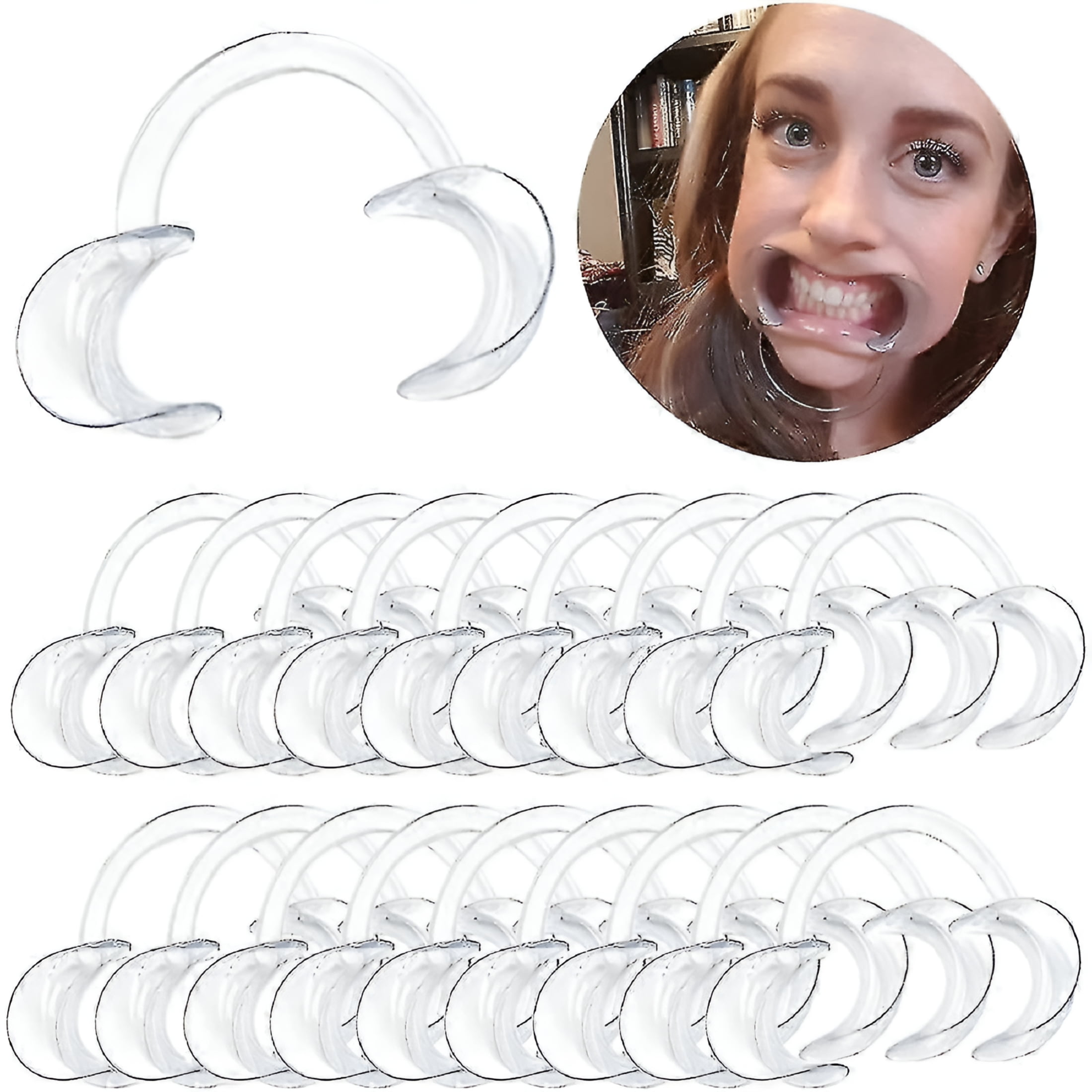 XIRQI 30-pack Dental Cheek Retractor,Professional Autoclavable Mouth ...