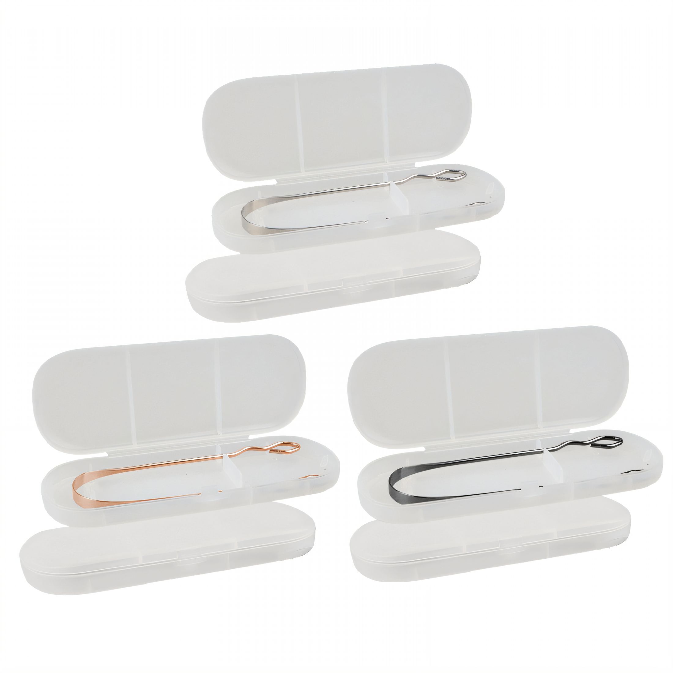 XIRQI 3Pcs Tongue Scraper for Adults,Rhombus Handle Metal Tongue ...