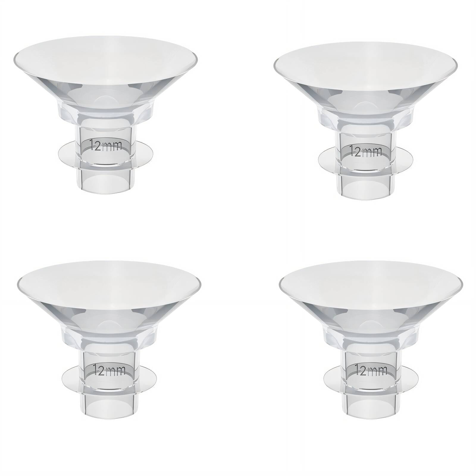 XIRQI 4 Pcs Spectra Breast Pump,Food Grade Silicone,Flange Inserts for ...
