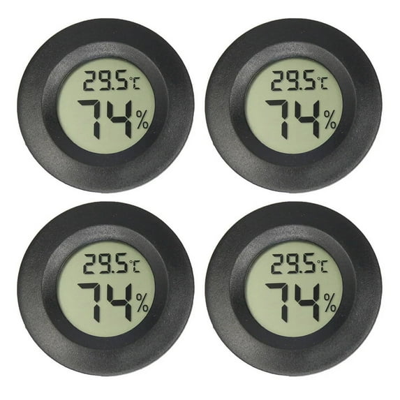 XIRQI 4Pcs Indoor Outdoor Thermometer Wireless Great for Reptile Pet ...
