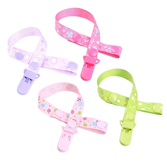 XIRQI 4Pcs Pacifier Clip,Anti-Loss Design for Secure Attachment ...