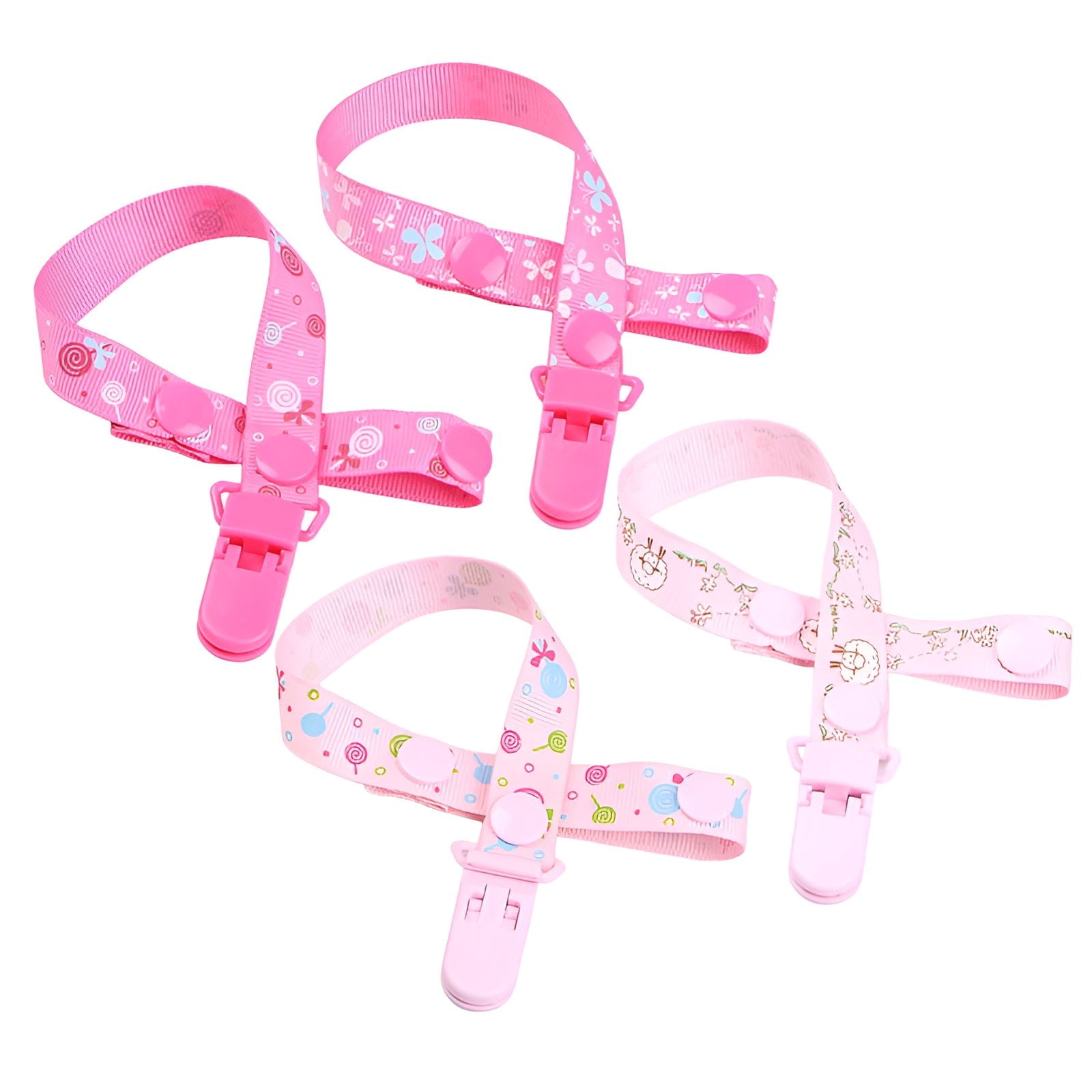 XIRQI 4Pcs Pacifier Clip,Anti-Loss Design for Secure Attachment ...