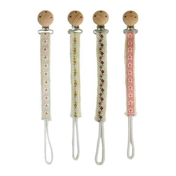 XIRQI 4Pcs Pacifier Clip,Strong Clip for Firm Attachment Pacifier ...