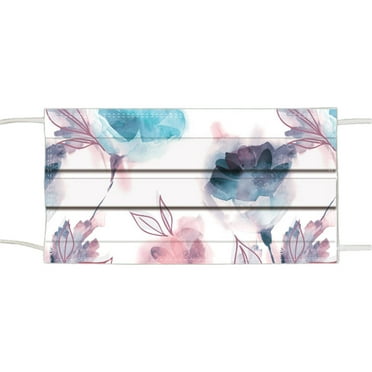 Disposable Face Mask - Pack of 50 Single Use Protective Masks With 3 ...