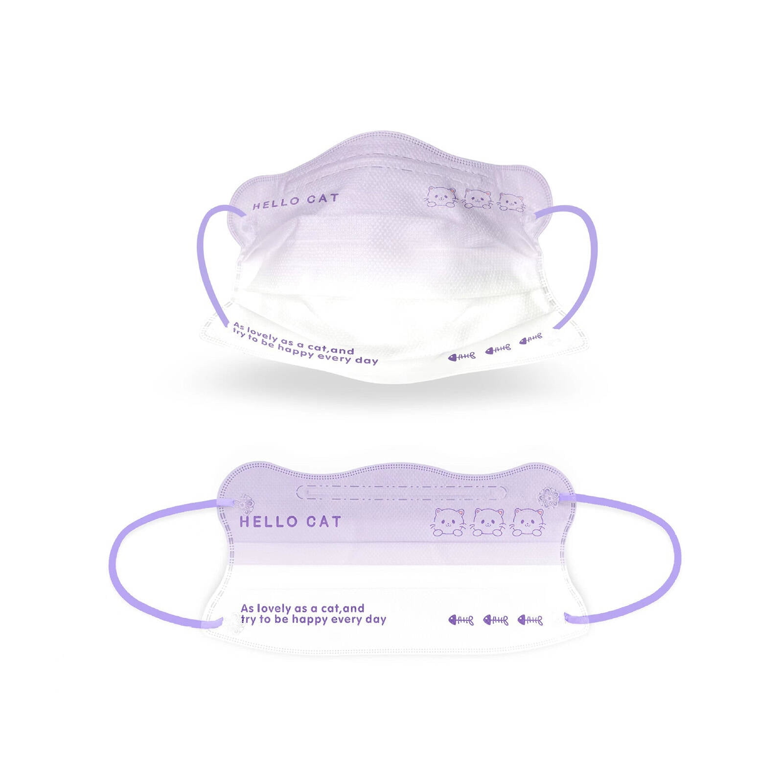 XIRQI 50Pcs Face Mask,Eye Corner Protection Design N95 Mask,Blush Wave ...