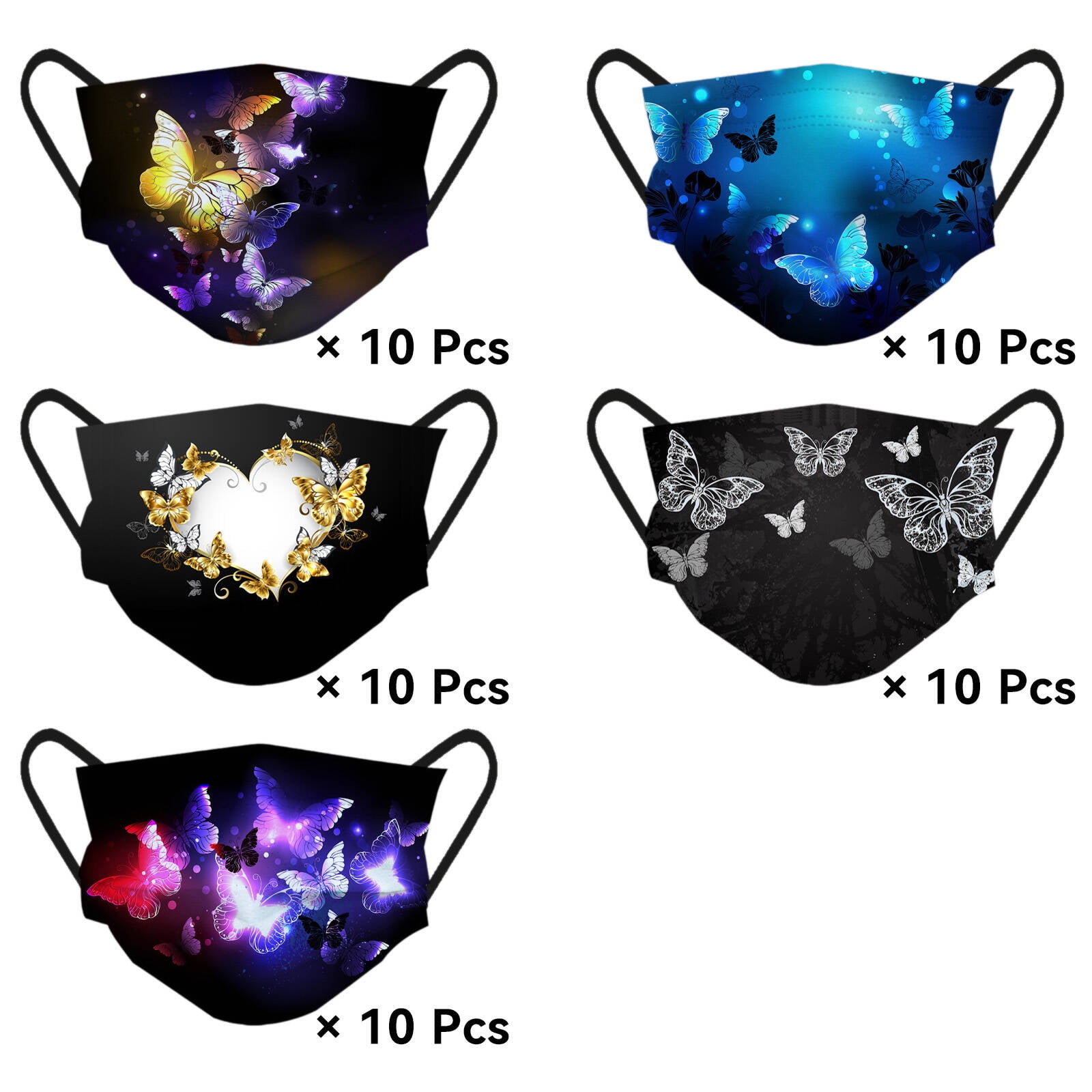 XIRQI 50Pcs Face Mask,High-Efficiency Protection N95 Mask,Suitable for ...