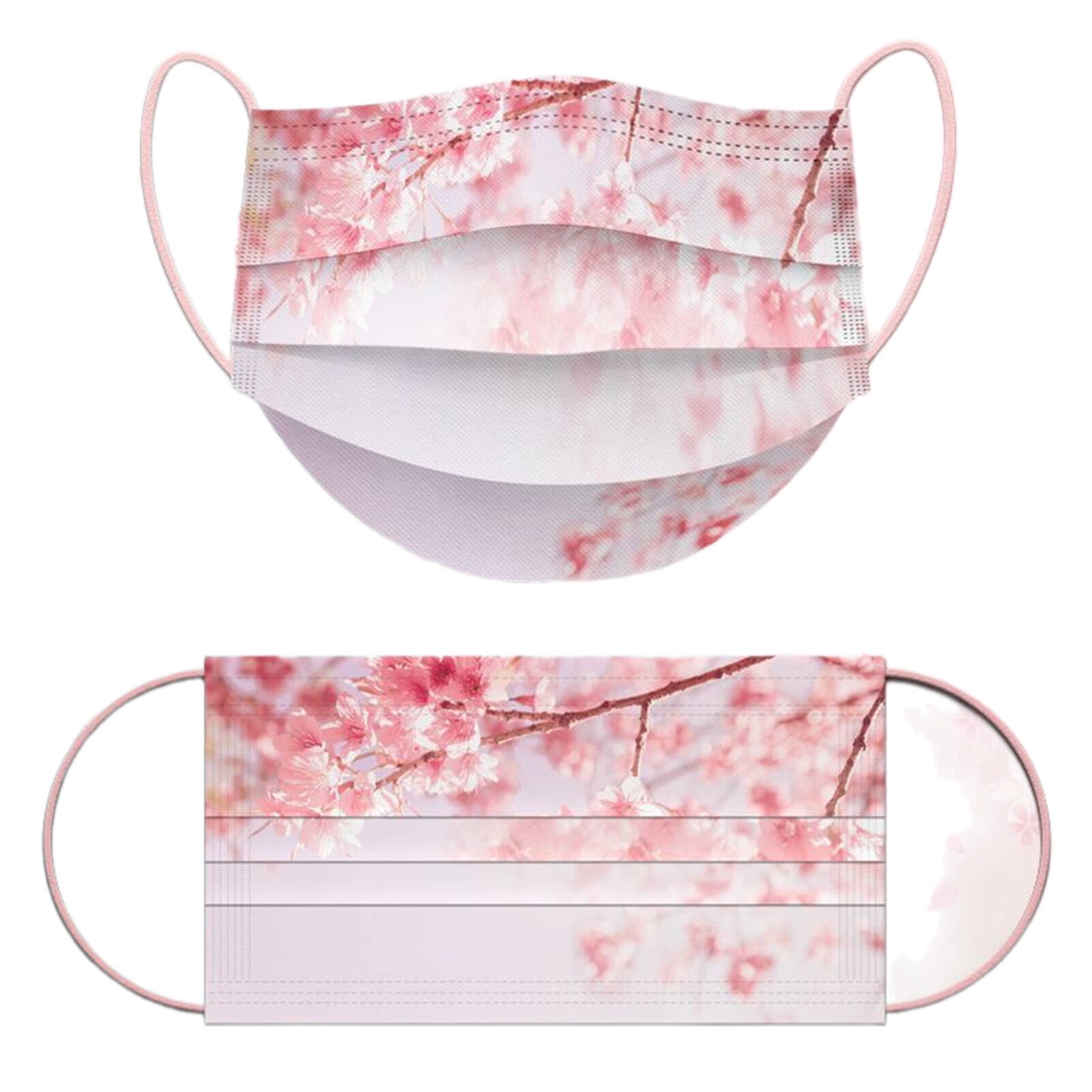 XIRQI 50Pcs Face Mask,Romantic Cherry Blossom Print Design N95 Mask ...