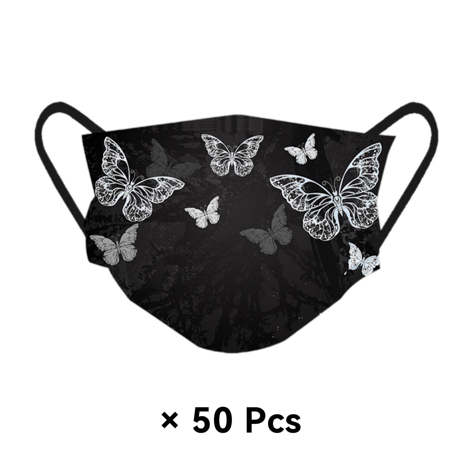 XIRQI 50Pcs Face Mask,Unique Butterfly Print Design N95 Mask,Three ...