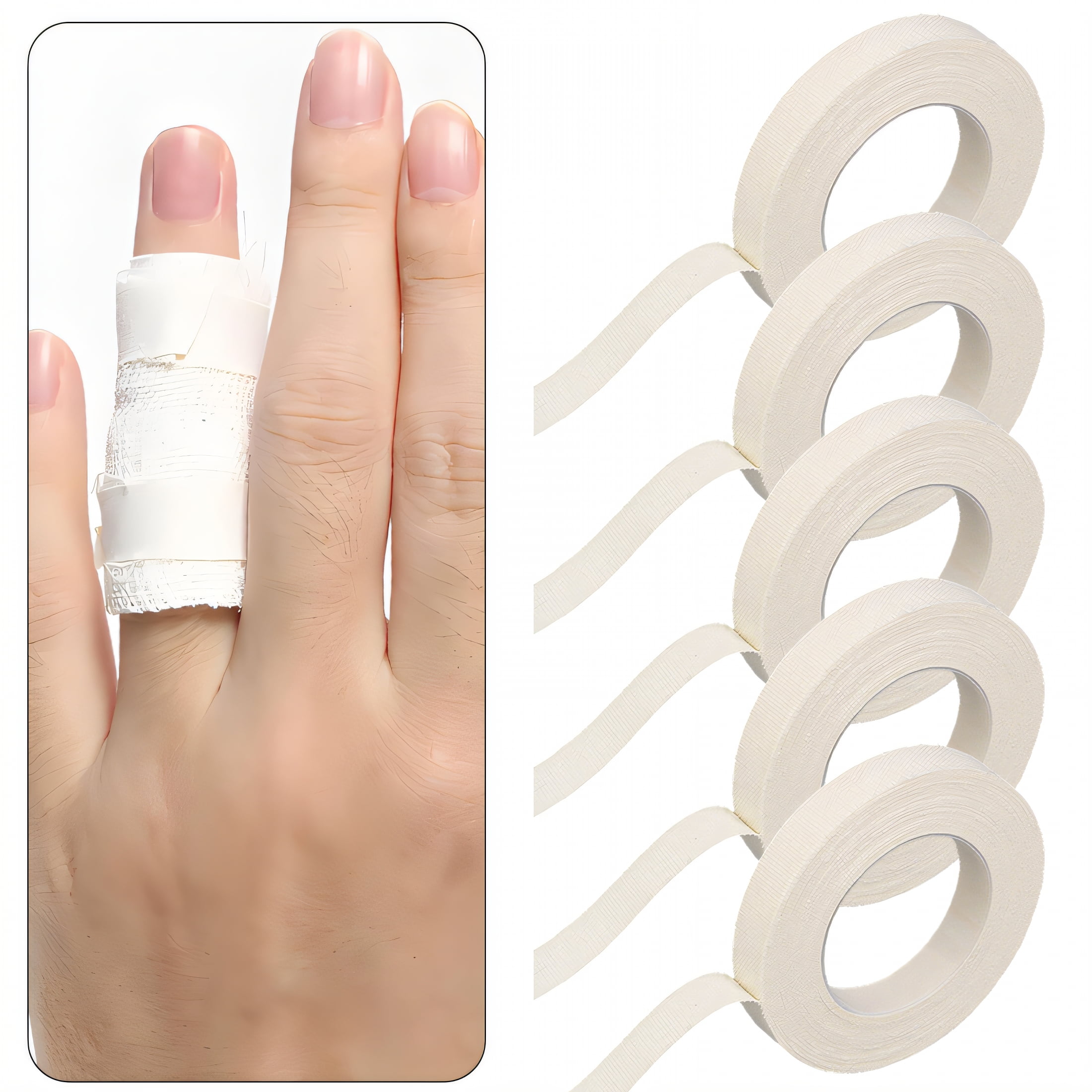 XIRQI 5Pcs Surgical Tape,Secure Gauze Tape,Non-Irritating Sensitive ...
