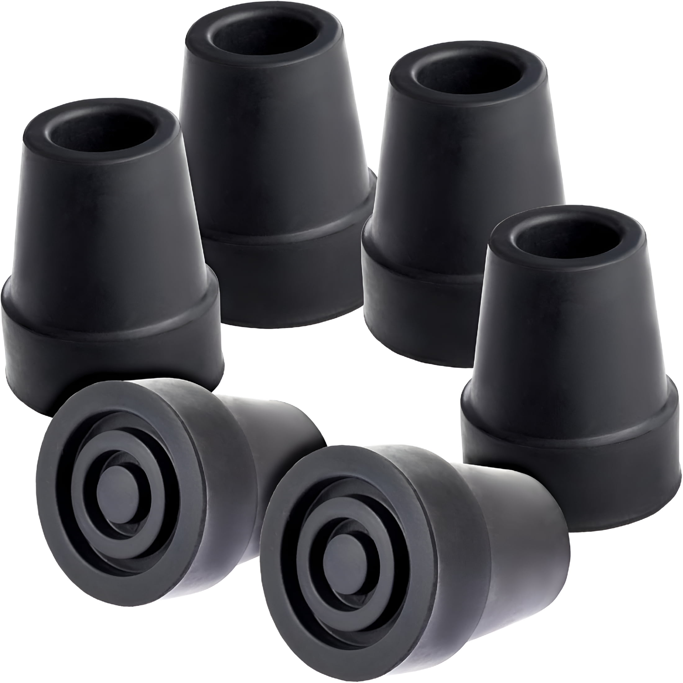 XIRQI 6 Pack Replacement Rubber Cane Tips for Canes,Walking Sticks ...