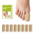 XIRQI 8 Pcs Toe Protectors, Silicone Toe Caps Closed Toe Surface Fabric ...