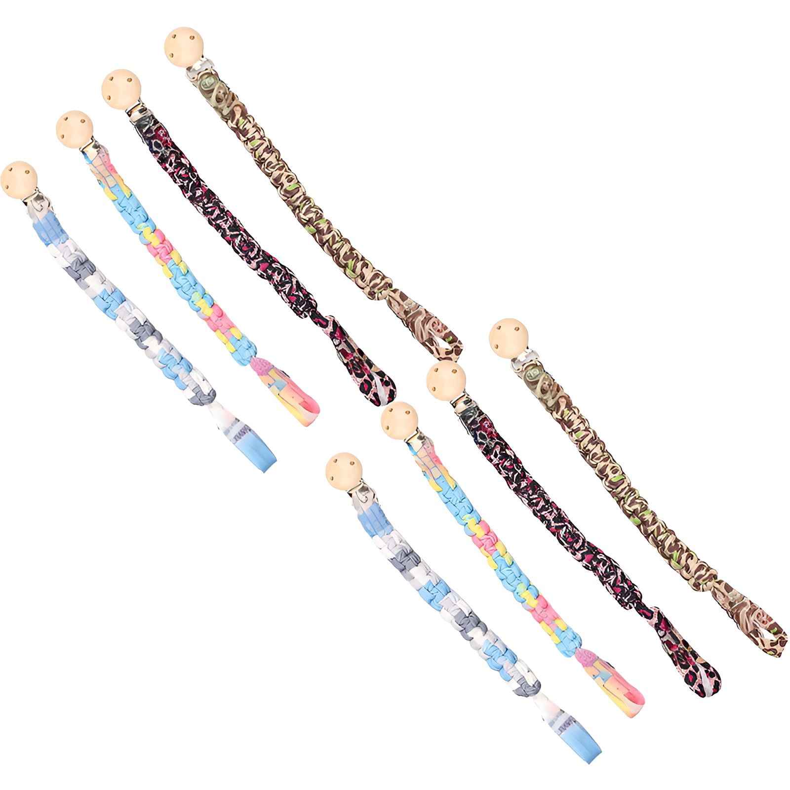 XIRQI 8Pcs Pacifier Clip,Eco-Friendly Clip Pacifier Holder,Comfortable ...