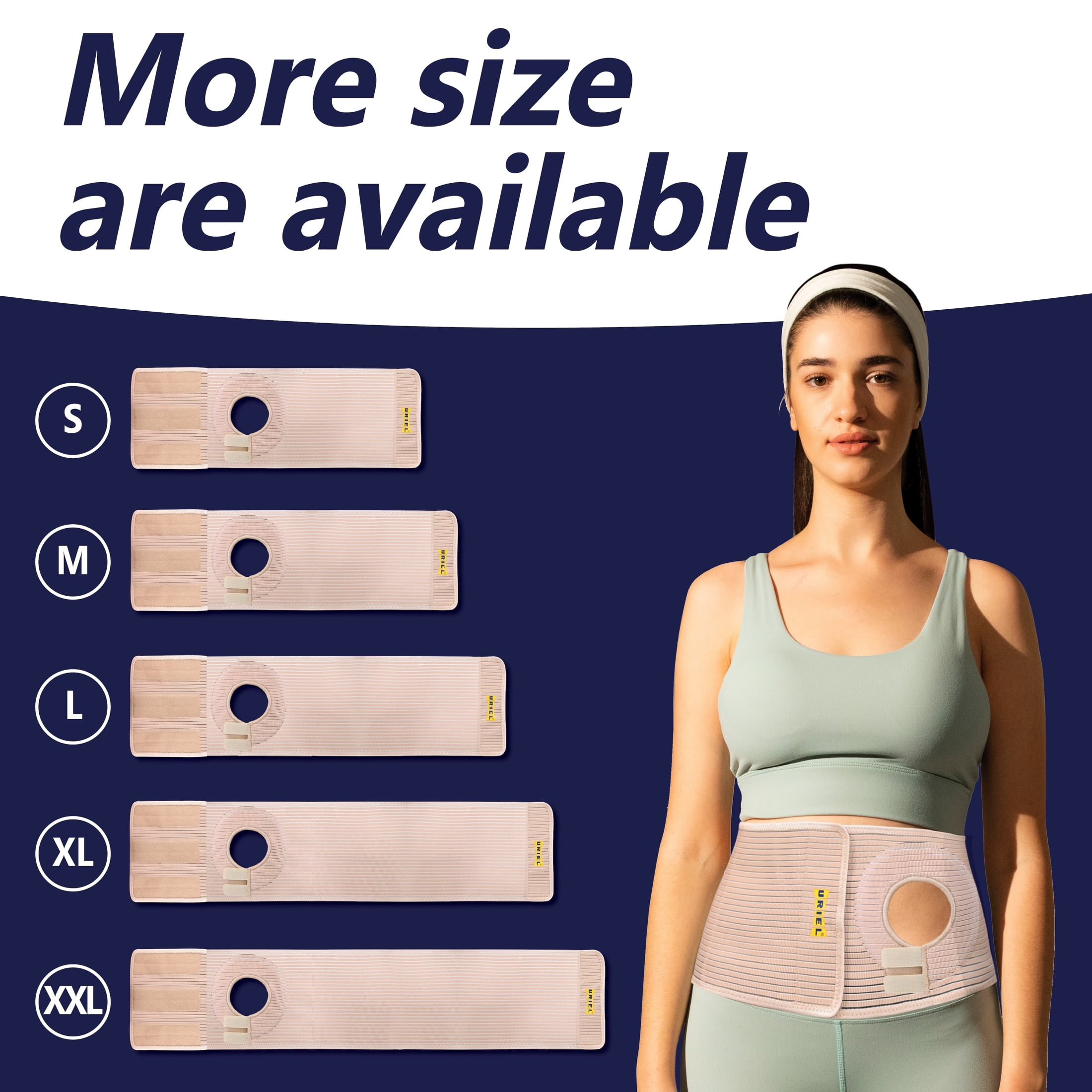 XIRQI Abdominal Ostomy Belt Adjustable Portable for Post-Operative Care ...