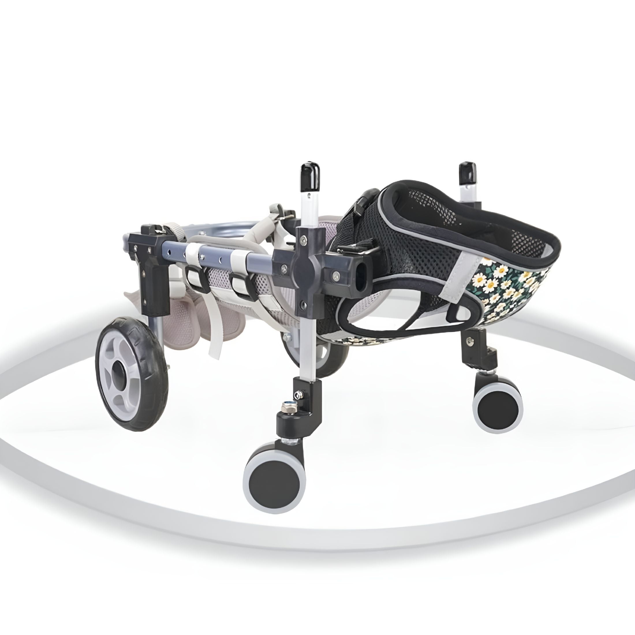 XIRQI Adjustable Pet Wheelchair For Dogs & Cats - Lightweight Mobility ...
