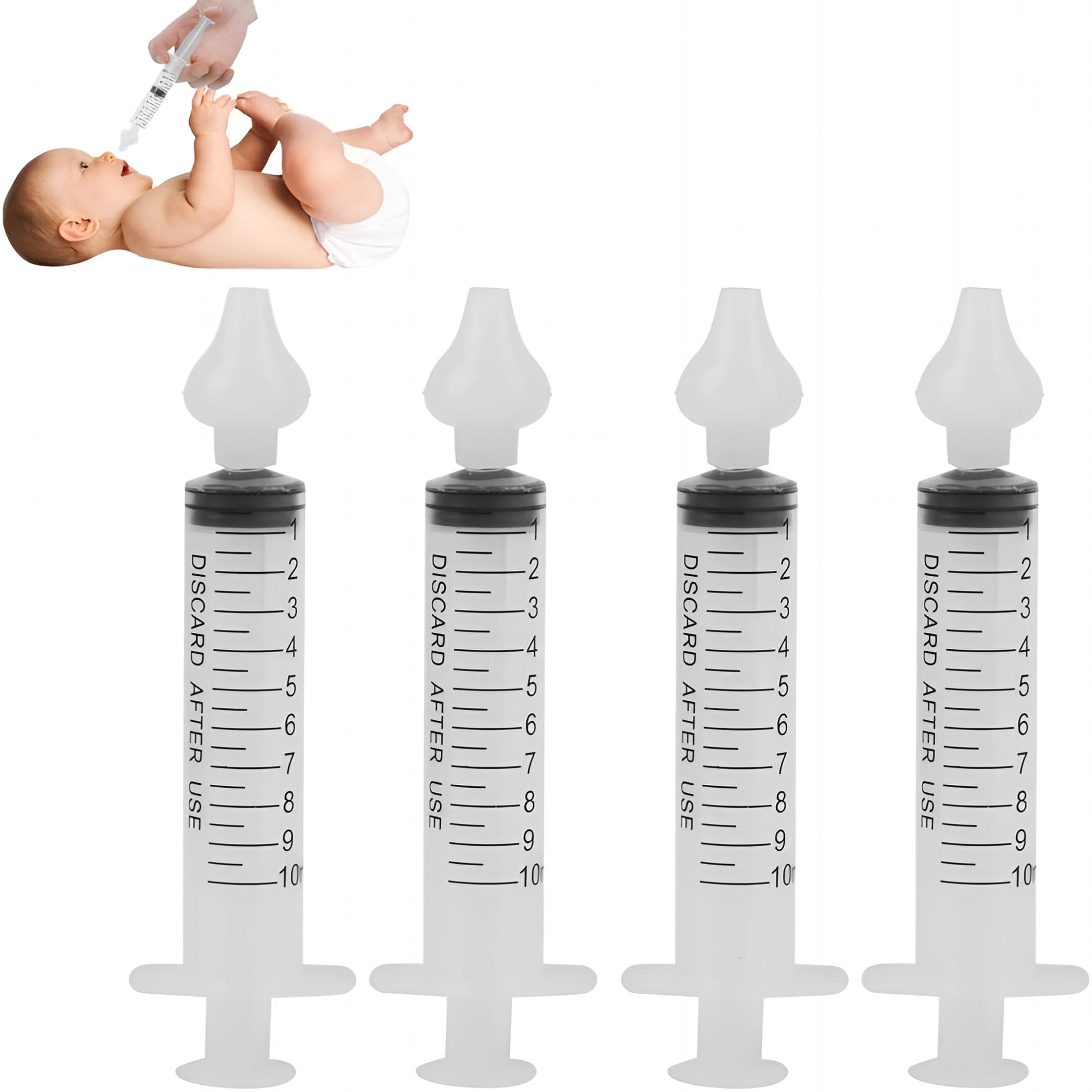 XIRQI Baby Nasal Aspirator, 2 Box Professional Syringe Baby Nasal ...