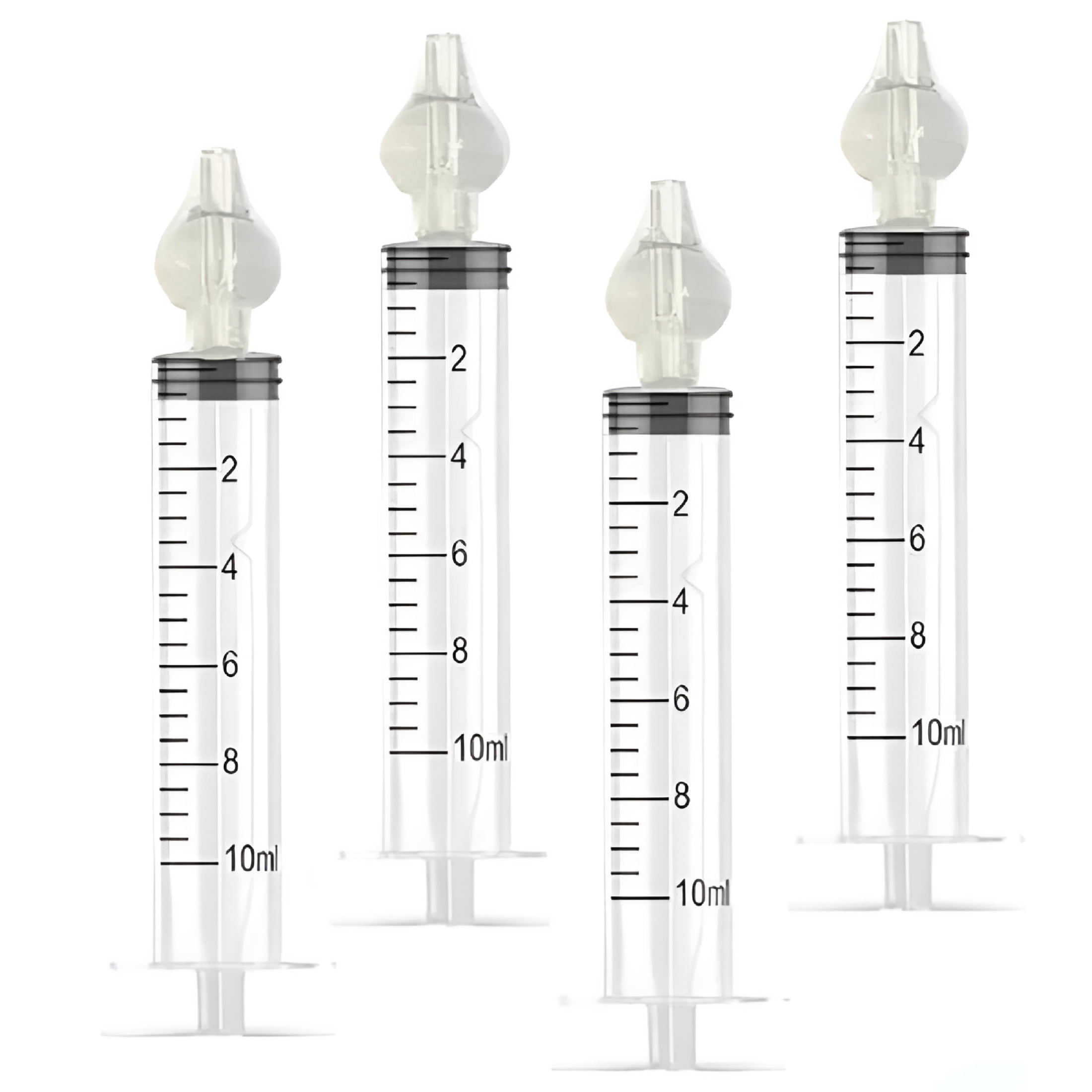 XIRQI Baby Nasal Syringe (4-Pack) - Safe Silicone Nasal Aspirator for ...
